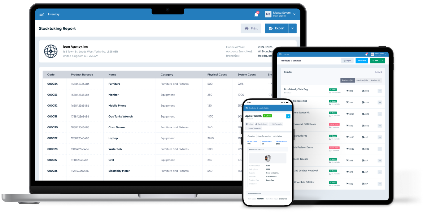 Online Stocktaking Software - Enerpize
